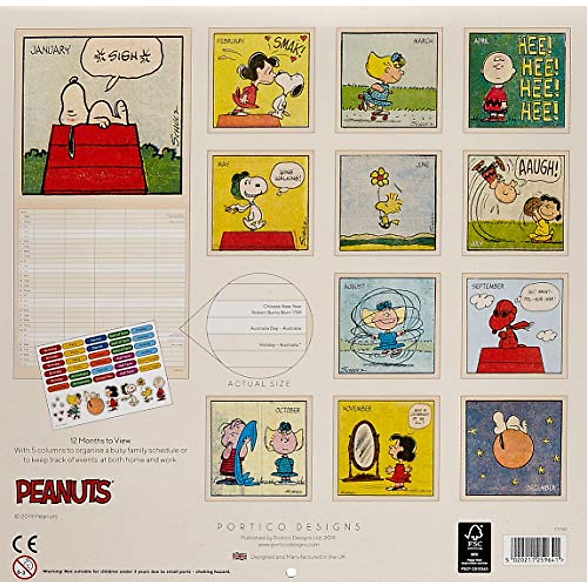 Peanuts 2020 Wall Calendar