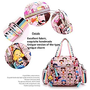 Fang Shan Women Doll Waterproof Nylon Handbag Ladies Bag One Shoulder Cross-body Bags Handbags Mom
