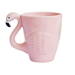 JointVictory Flamingo Coffee Mug Pink Tea Cup 15 Ounce Flamingo Cup Christmas Holiday Gift Birthday Present for Women,Wife,Mothers Day,Girlfriend,Grandma,Auntie (Mug)