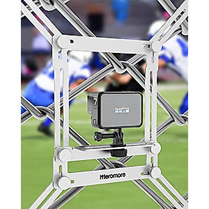 Meromore Fence Mount - Action Camera Aluminum Fence Mount for GoPro, iPhone, Phones, Digital Camera, Ideal Backstop Camera Fence Clip for Recording Baseball, Softball, Football Games