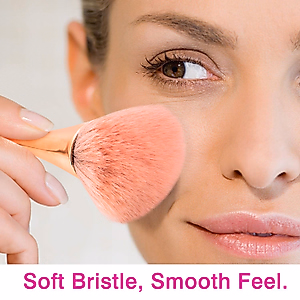 Super Large Mineral Powder Brush, Bronzer Kabuki Makeup Brush, Soft Fluffy Foundation Brush, Professional Powder Brush and Blush Brush for Daily Makeup (Grade color)