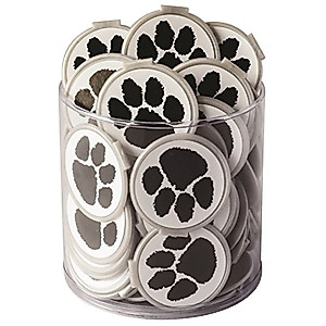 Mascot PAW Print School Spirit Bulk Bookmarks for Kids - RED Clip Over The Page 75 Pack - Bulk Bookmarks for Girls Boys. Perfect Student Incentives Prizes Classroom Rewards & Reading Awards!