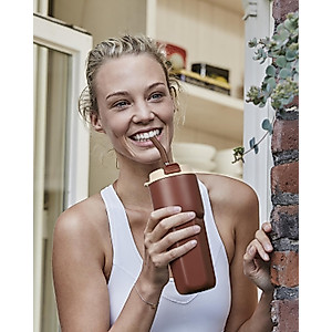 Gpeng 20 oz Insulated Stainless Steel Coffee Mug & Water Bottle with Tea Separation, Straw Lid, and Cup Holder - Keeps Drinks Hot or Cold for Hours. Perfect for Travel and Outdoor Activities!