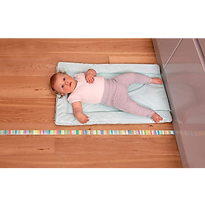 Measure Me! Baby Roll-up Door Frame Growth Height Chart for Children Kids Room - Pastel Rows