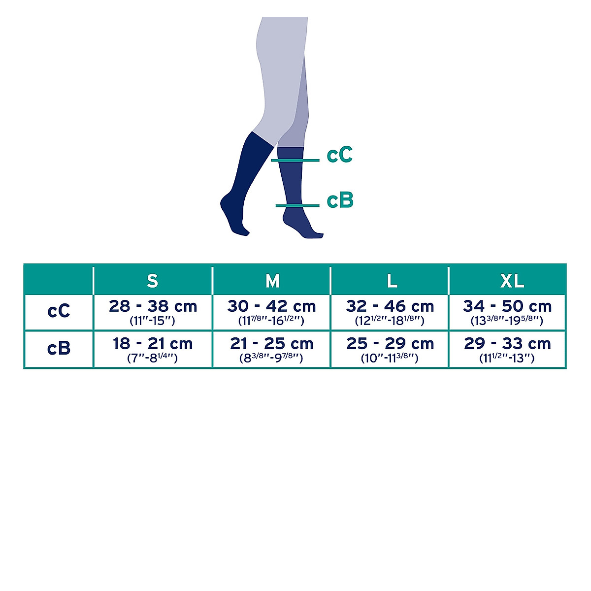 JOBST 7528911 Sport Knee High 15-20 mmHg Compression Socks, Black/Grey, Medium