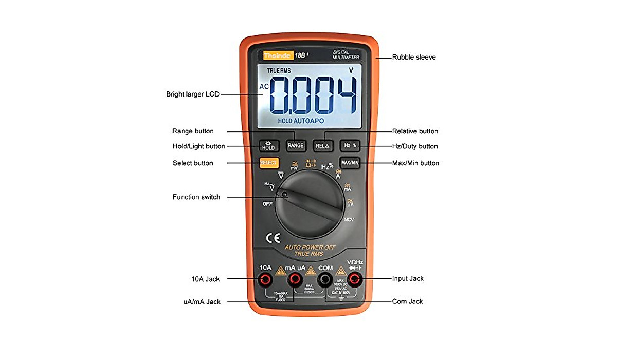 Auto Ranging TRMS 6000 Digital Multimeter | Voltage Tester