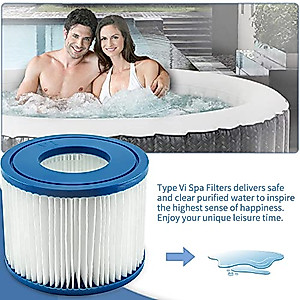SKTLBB Type vi spa Filters for Coleman hot tub Filters and Other Inflatable hot tubs requiring Type VI Filters, 4.2 x 3.1 inches (4 pcs)