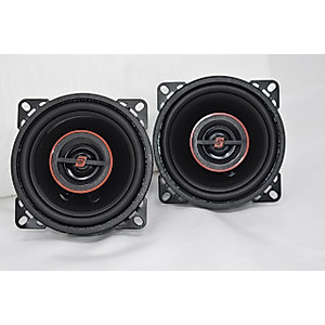CERWIN-VEGA! HED Series 4" 2-Way Coaxial Speakers, 4Ω Impedance, 30W RMS, High-Performance Car Audio System, Durable Stamped Steel Frame, Graphite Cone, PEI Tweeter for Superior Sound H740