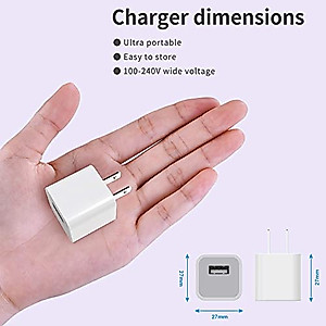 3-Pack iPhone Charger,【Apple MFi Certified】 Lightning Cable Data Sync Charging Cords with USB Wall Charger Travel PlugAdapter Compatible iPhone 14Pro Max/13 Pro Max/12 Pro/11 Pro/XS Max/XR/X/8/7/SE