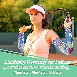 12 Pairs Gardening Arm Sleeves for Women Farm Summer Sun Protection Cooling Sleeves Flower Sleeves Farmers Sleeves Arm Covers for Men Work Running Sports Cycling Hiking