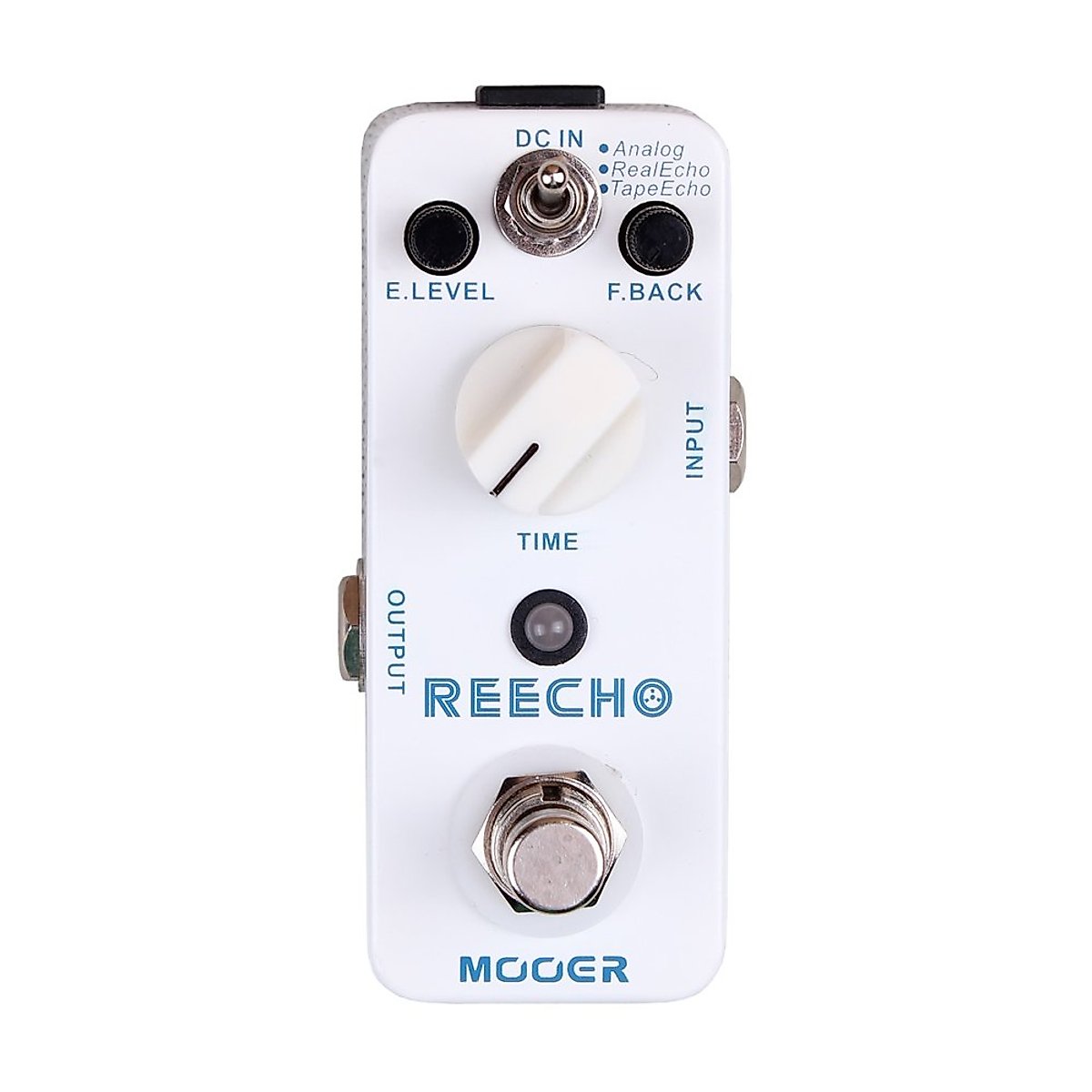 MOOER Reecho Delay Guitar Delay Effects Pedal with 3 Modes, Analog, Real Echo, Tape Echo, Vintage Tap Echo Machine