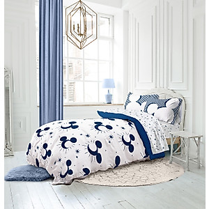 Jay Franco Disney Mickey Mouse Twin Comforter Set - 5 Piece Bedding Includes Sheet Set & Pillow Covers - Super Soft Cozy Celestial Bedding