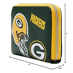 Loungefly NFL: Green Bay Packers Wallet with Patches