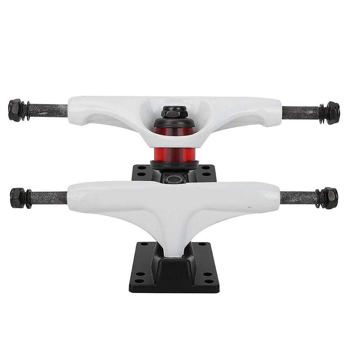 Alomejor 1 Pair Skateboard Truck 4 8 inch Long Board Independent Trucks for Mountain Skate Board Accessories White