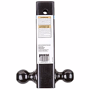 Reese 7068820 Tri-Ball Trailer Hitch Ball Mount, 14,000 lbs. Capacity, Fits 2-1/2 in. Receiver, Black