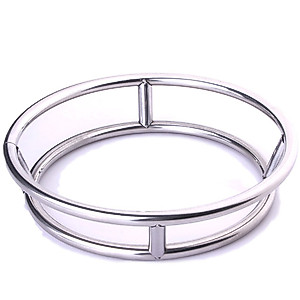 Wok Ring/Stainless Steel Wok Rack Insulated Pot Mats Cookware Ring/Wok accessories (Dimensions; height 5.5 cm/2.16 inches; bottom diameter 26 cm/10.2 inches; diameter28 cm/11 inches)