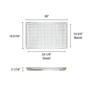 Excellante Doughnut Basket, Nickel Plated, 16 by 26 by 2-Inch