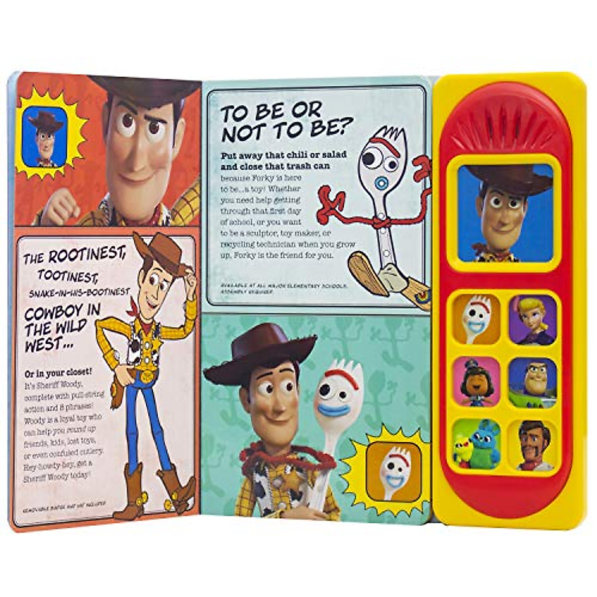 Disney Pixar Toy Story 4 Woody, Buzz Lightyear, Bo Peep, and More! - The Toys are Back! Sound Book - PI Kids (Play-a-sound: Toy Story 4)