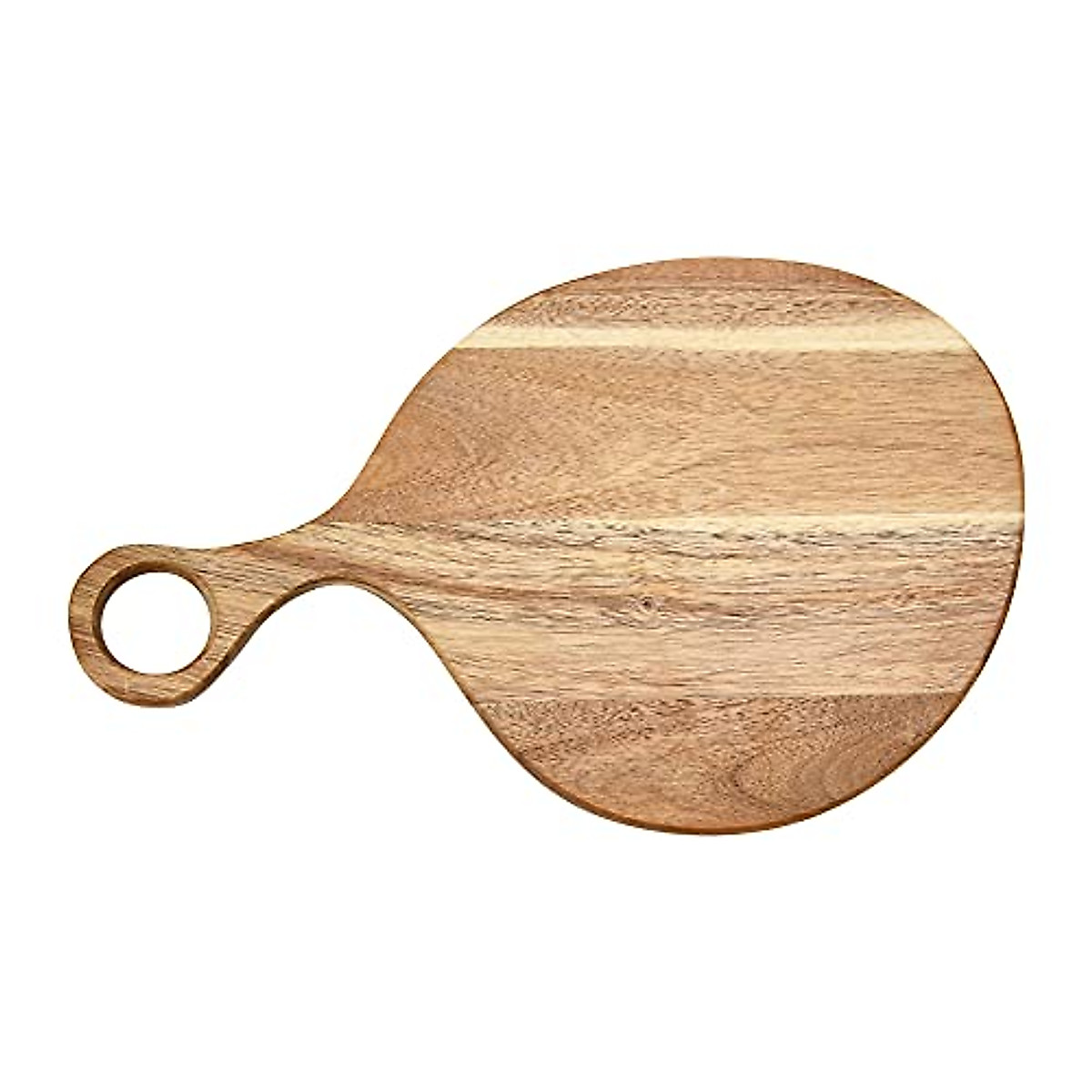 Main + Mesa Round Acacia Wood Cutting Board with Handle