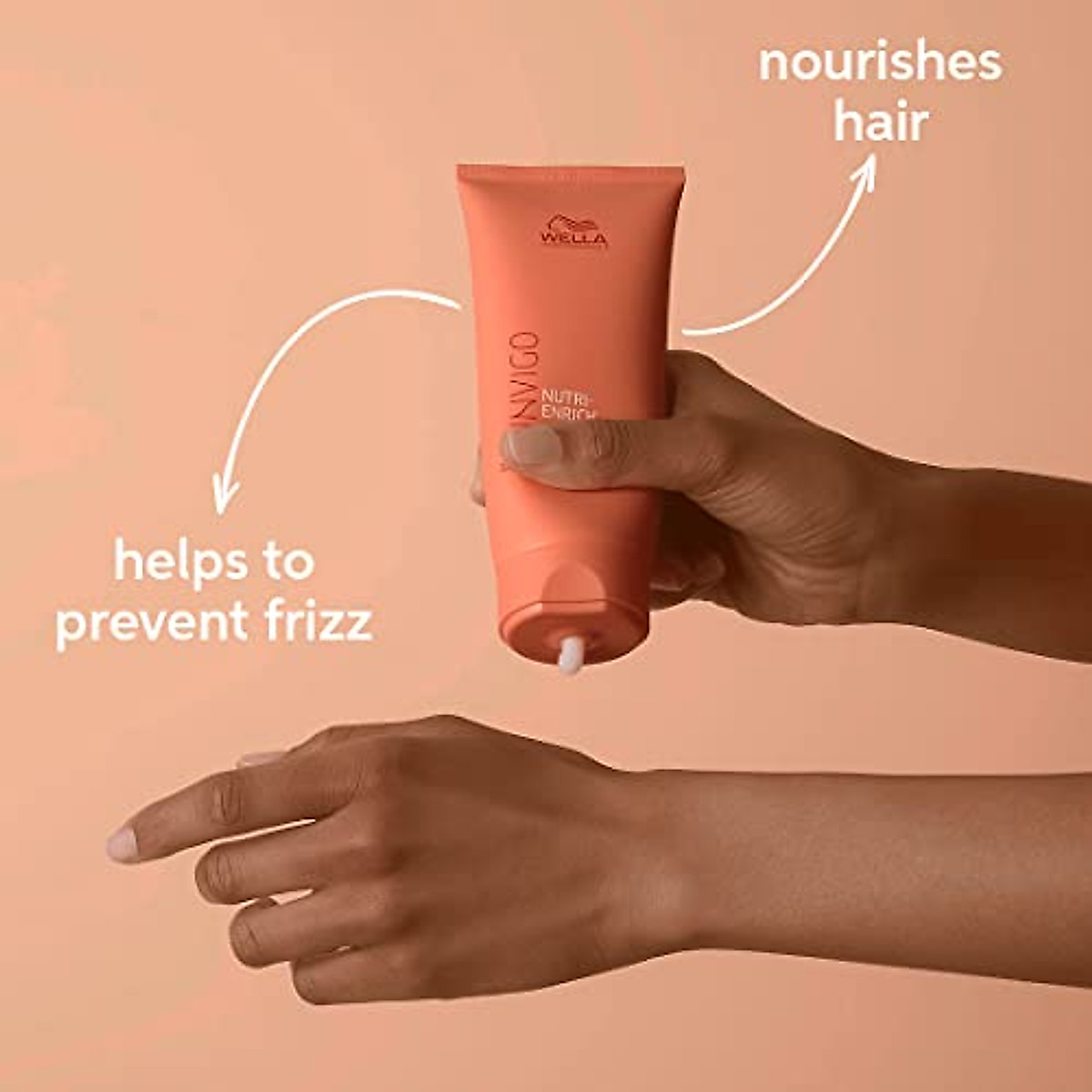 Wella Professionals Invigo Nutri-Enrich Frizz Control Cream, Deeply Nourishing, For Dry & Damaged Hair, 5.07 oz