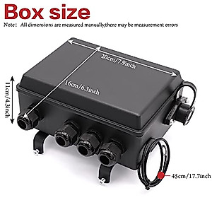 Torkettle Winch Solenoid Relay Control contactor pre-Wired Box for 8000-17000lbs Electric ATV UTV Winch 12V