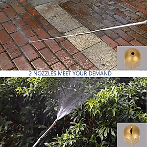 Raddile High Pressure Power Washer Hydro Jet Cleaning Tool, Garden Sprayer Wand and Adjustable Nozzle, Gutter Cleaner, Car Pet Window Cleaning Tool (blue)