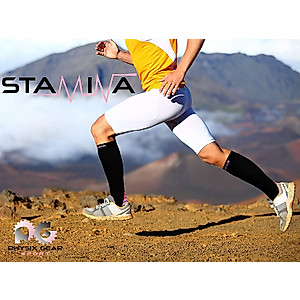 Physix Gear Compression Socks 20-30 mmHg - Men & Women - Running, Nurses, Shin Splints, Flight, Travel (BLACK / PINK-L/XL)