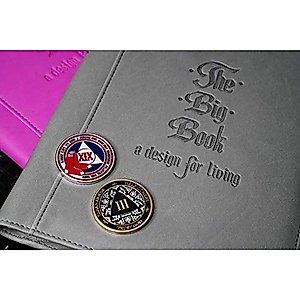 Study Edition Big Book with Gray Bookcover. You get Both. Alcoholics Anonymous Study Edition with Gray AA Bookcover with Big Book Study Edition of Alcoholics Anonymous Included You Get Both