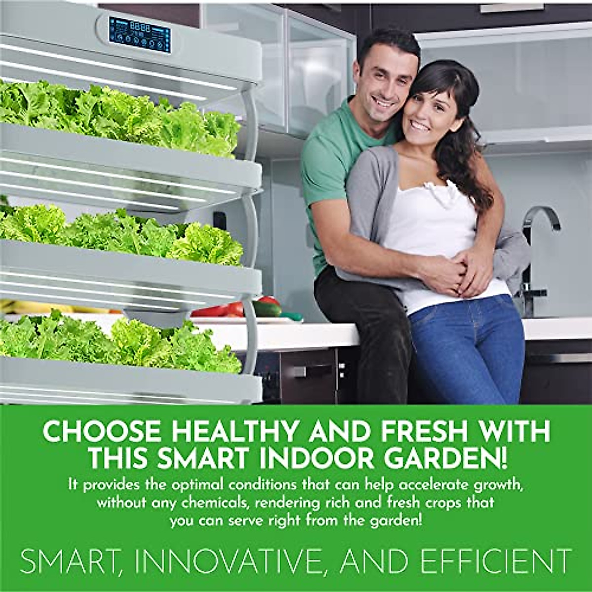 Nutraponics Hydroponics System for Herbs, Fruits, & Vegetables – Hydroponic Growing System with Automated LED Grow Lights – Vertical Farming for Indoor Tower Garden – 72 Planters and 82 Seeding Sites