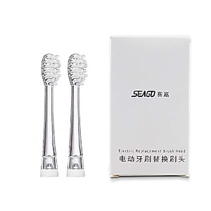 SEAGO Toothbrush Replacement Heads 6 Pack Kids Electric Replacement Brush Heads for SEAGO Toddlers Toothbrushes SG977,sg513 and Other Snap-on Electric Toothbrush