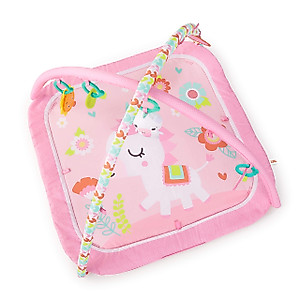 Bright Starts Daydream Blooms Activity Gym & Play Mat with Take-Along Toys, Ages Newborn + , 30x18x18 Inch (Pack of 1)