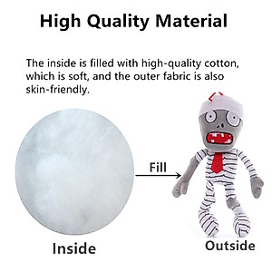 JHESAO 10" Plants and Zombies Mummy Plush Zombies Toys Normal Zombie PVZ Plushies 1 2 Stuffed Soft Doll Mummy Zombies New