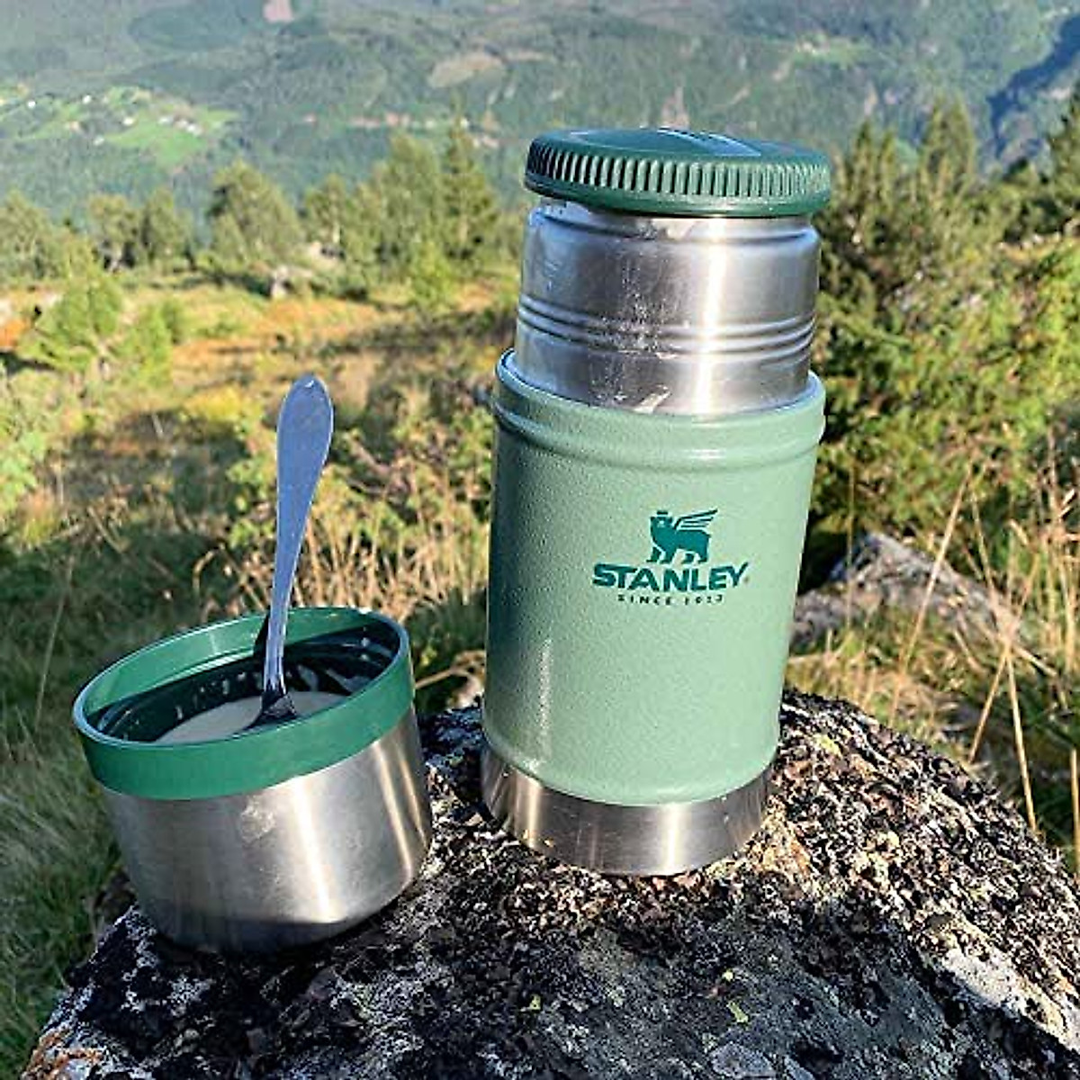 Stanley Classic Vacuum Food Jar 0.70L Hammertone Green