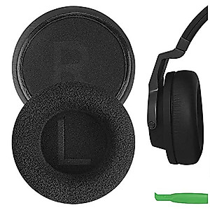 Geekria Comfort Velour Replacement Ear Pads for AKG K540, K545, K275, K267, K182, K167, K175, K245 Headphones Ear Cushions, Headset Earpads, Ear Cups Repair Parts (Black)
