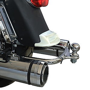TCT-MOTORPARTS Chrome Trailer Hitch Tow Receiver Fit for Harley Road King Electra Glide 2009-2013; Street Glide Special FLHXS 2009-2023; Ultra Limited FLHTK 2010–2013