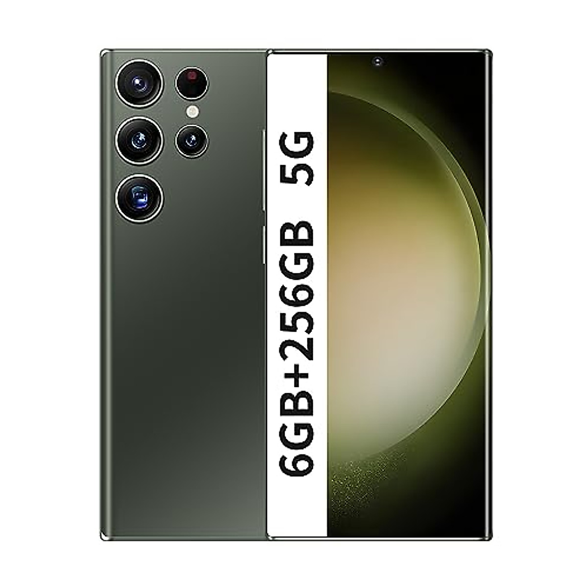 4G Unlocked Cell Phones,6G+256GB Dual Sim Smartphone, C23 Unlocked Mobile Phone with 7.3inch Waterdrop Screen, Android Phone 48+108 MP | 8000mAh | Fingerprint Lock & Face ID | US Version (Green)