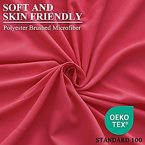 Queen Sheet Set - Soft Bed Sheets for Queen Size Bed, Extra Deep Pocket Hotel Luxury Sheets, Cooling Breathable Bedding Sheets and Pillowcases, Wrinkle Free Oeko-Tex Sheets 4 Piece