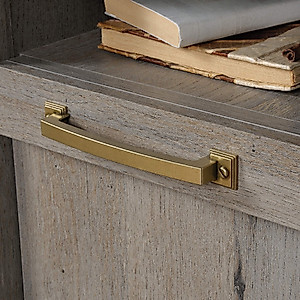 Sauder Cannery Bridge Narrow Side, Nightstand, End Table, L: 14.37" x W: 22.44" x H: 25.83", Mystic Oak