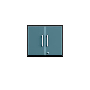 Manhattan Comfort Eiffel Garage Cabinets and Storage System, Set of 6, Blue