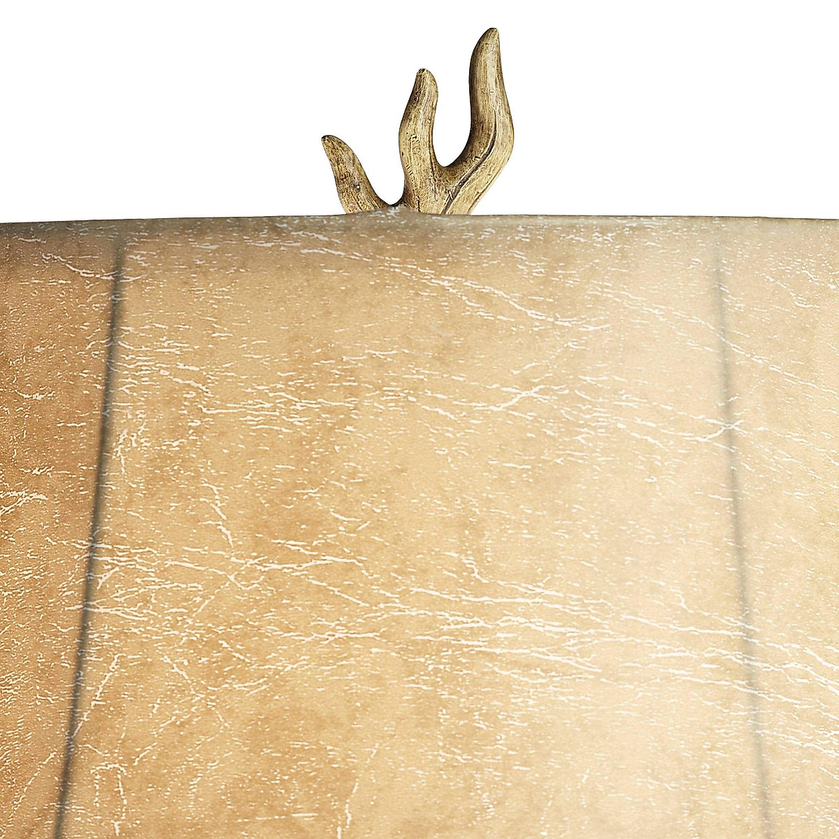 John Timberland Boone Rustic Western Table Lamps 27.5" Tall Set of 2 with USB Charging Port Natural Antler Bell Shade Decor for Living Room Bedroom House Bedside Nightstand Home Office