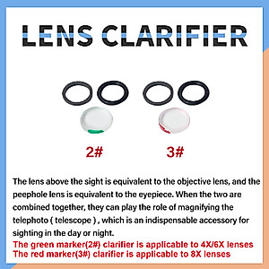 SOPOGER Archery 37/45 Hooed Degree Peep Sight Kit 6X 8X Clarifier and 5 Size Aperture Inner Core Lens Bow Hunting Accessory Peep Sight for Compound Bow with Bow Serving String (Black, 45 Degree 4X/6X)