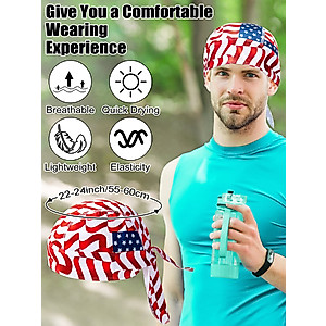 JaGely 16 Pieces Doo Rags Skull Caps for Men, Sweat Wicking Do Rags Cooling Dew Rags Pirate Helmet Liner Cycling Bandana Skull Cap for Men Women Multicolor