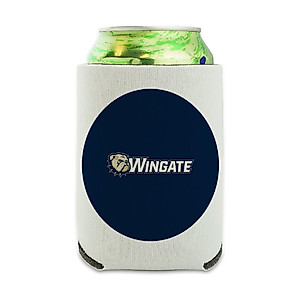 Wingate University Primary Logo Can Cooler - Drink Sleeve Hugger Collapsible Insulator - Beverage Insulated Holder