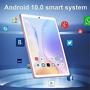 2 in 1 Tablet with Keyboard,Tablet 10.1 Inch Android 10 Tablets, High Performance Tablet 10 Inch 4G LTE,Google Certificated Wi-Fi Tablet pc,64GB ROM 128GB Expand, Dual Camera,4G Wi-Fi,8000MAH, GPS