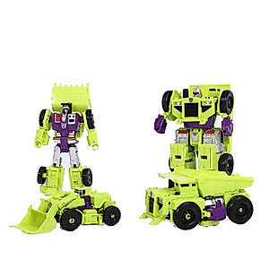 Transformer Hercules Toy Destruction Transformer 6 Fit Transformer Engineering Truck Crane Bulldozer Forklift Mixer Combination Toy KO Robot 11.8 Inches