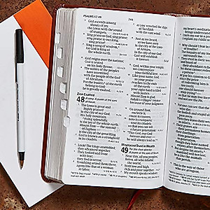 CSB Large Print Personal Size Reference Bible, Brown LeatherTouch, Indexed, Red Letter, Presentation Page, Cross-References, Full-Color Maps, Easy-to-Read Bible Serif Type