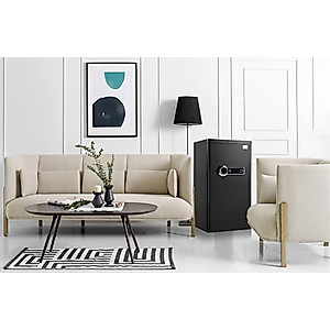 Tenamic Deluxe Biometric Fingerprint Safe Box Smart Touch Screen Fireproof Safe for Home Office Hotel 5.1 Cubic Feet