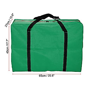 PATIKIL Closet Storage Bags, 80L Capacity Large Waterproof Moving Storage Bag Totes with Strong Handles for Home Camping, Green