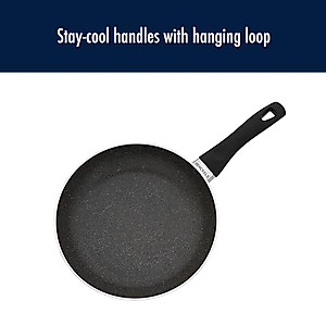 Henckels Everlift 2-Piece Granitium Nonstick Frying Pan Set, 8-inch and 10-inch frying pan, Made in Italy, durable 3-layer granite-hued nonstick coating from recycled materials, Oven safe to 400°F