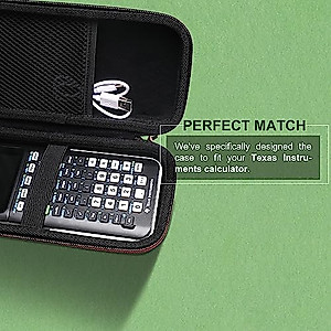 LTGEM EVA Hard Case Compatible with Texas Instruments TI-84 Plus CE/TI-84 Plus/TI-Nspire CX II CAS/TI-Nspire CX II/TI-83 Plus/TI-89 Titanium/TI-85 / TI-92 Color Graphing Calculator, Magenta/Pink